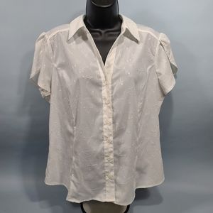 Fred David | Tops | Fred David Stretch Button Down Shirt W Belt Sz Med ...